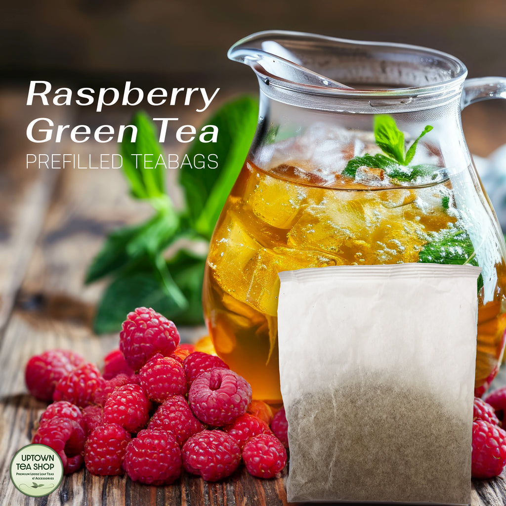 Raspberry Green Tea Teabags – Uptown Tea Shop LLC