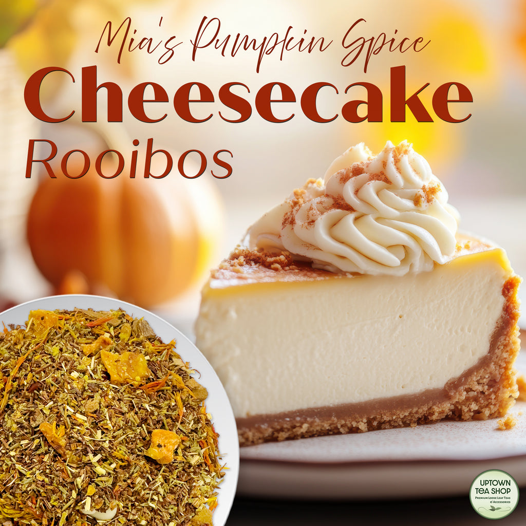 Mia's Pumpkin Spice Cheesecake Rooibos | Rooibos Tea – Uptown Tea Shop LLC