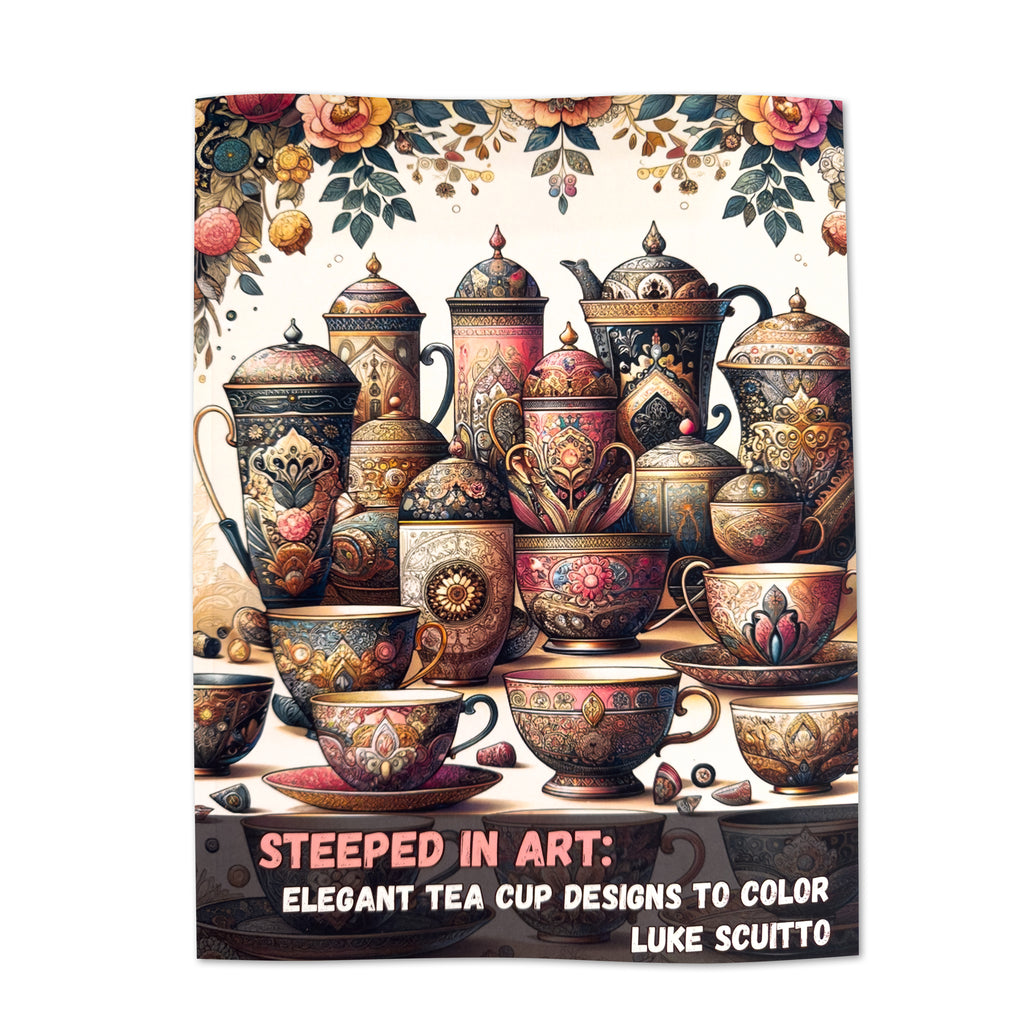 Steeped in Art: Elegant Tea Cup Designs to Color – Uptown Tea Shop LLC